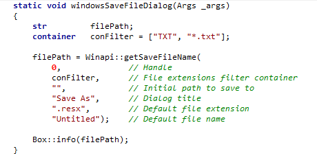 AX 2012: Windows Save File Dialog in X++ – D365 for Finance and Operations