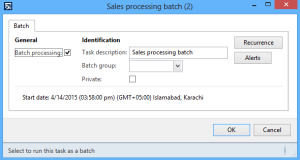 AX 2012: Create a Simple Batch Job – D365 for Finance and Operations