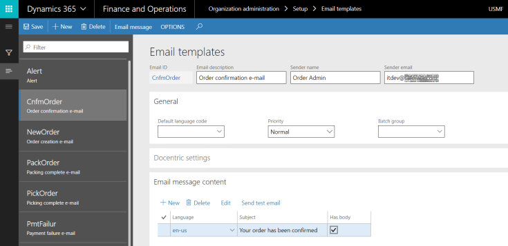 D365: Send email in X++ using email templates – D365 for Finance and ...