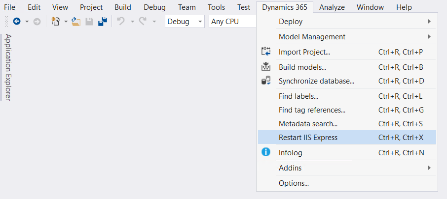 How to restart IIS express on Dev – D365 for Finance and Operations